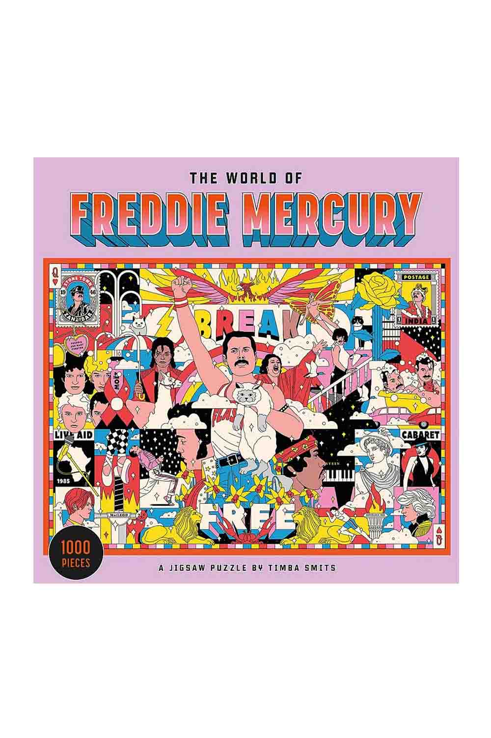THE WORLD OF FREDDIE MERCURY 1000 PC PUZZLE — EVRGREEN Clothing
