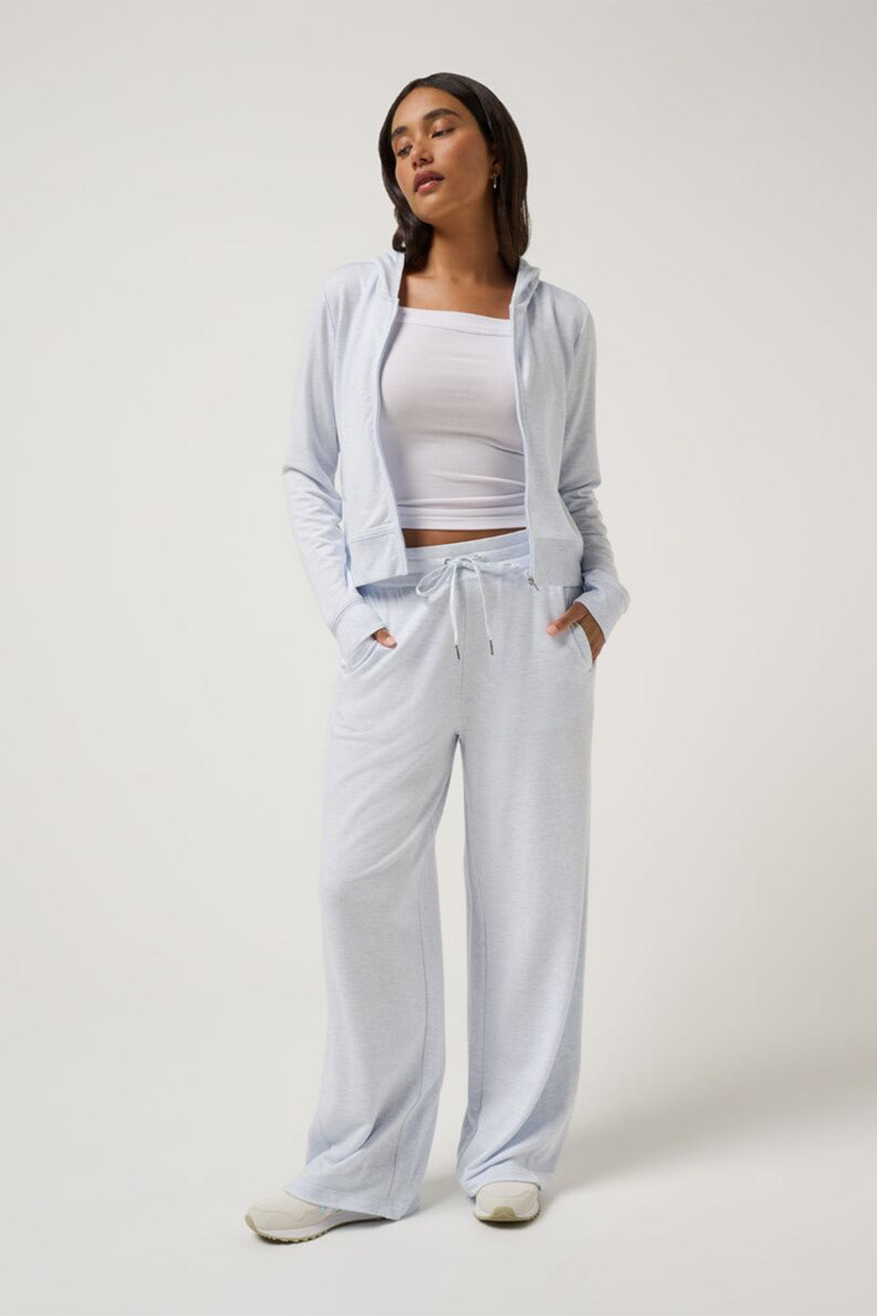 CLOUD TERRY WIDE LEG PANT — EVRGREEN Clothing